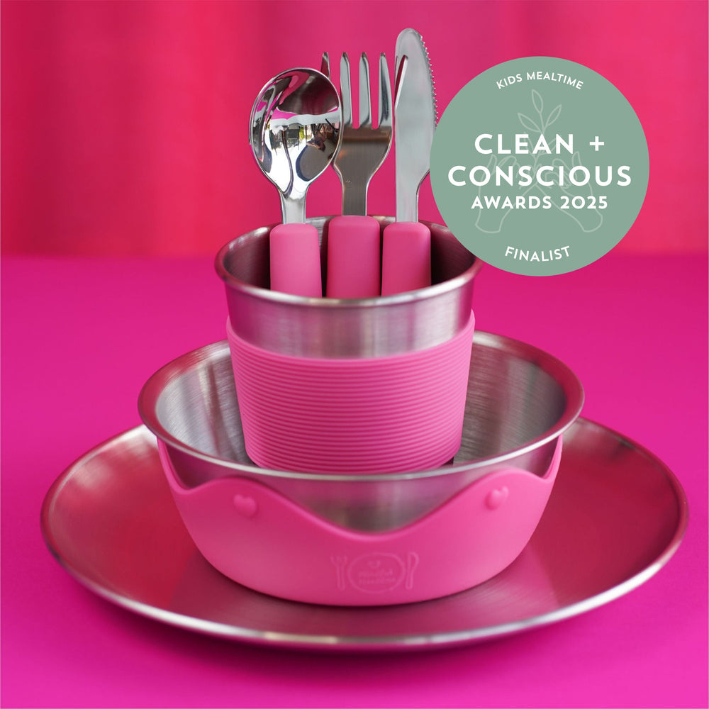 Mindful Mealtime - Toxic free, eco friendly stainless steel tableware