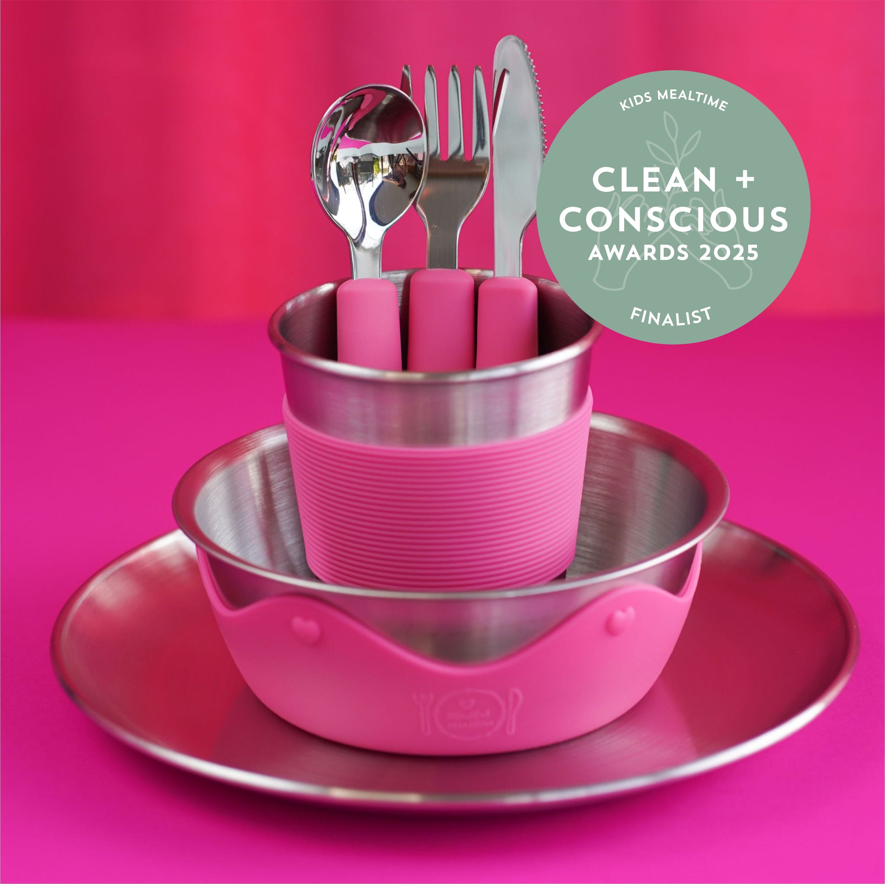 Mindful Mealtime - Toxic free, eco friendly stainless steel tableware