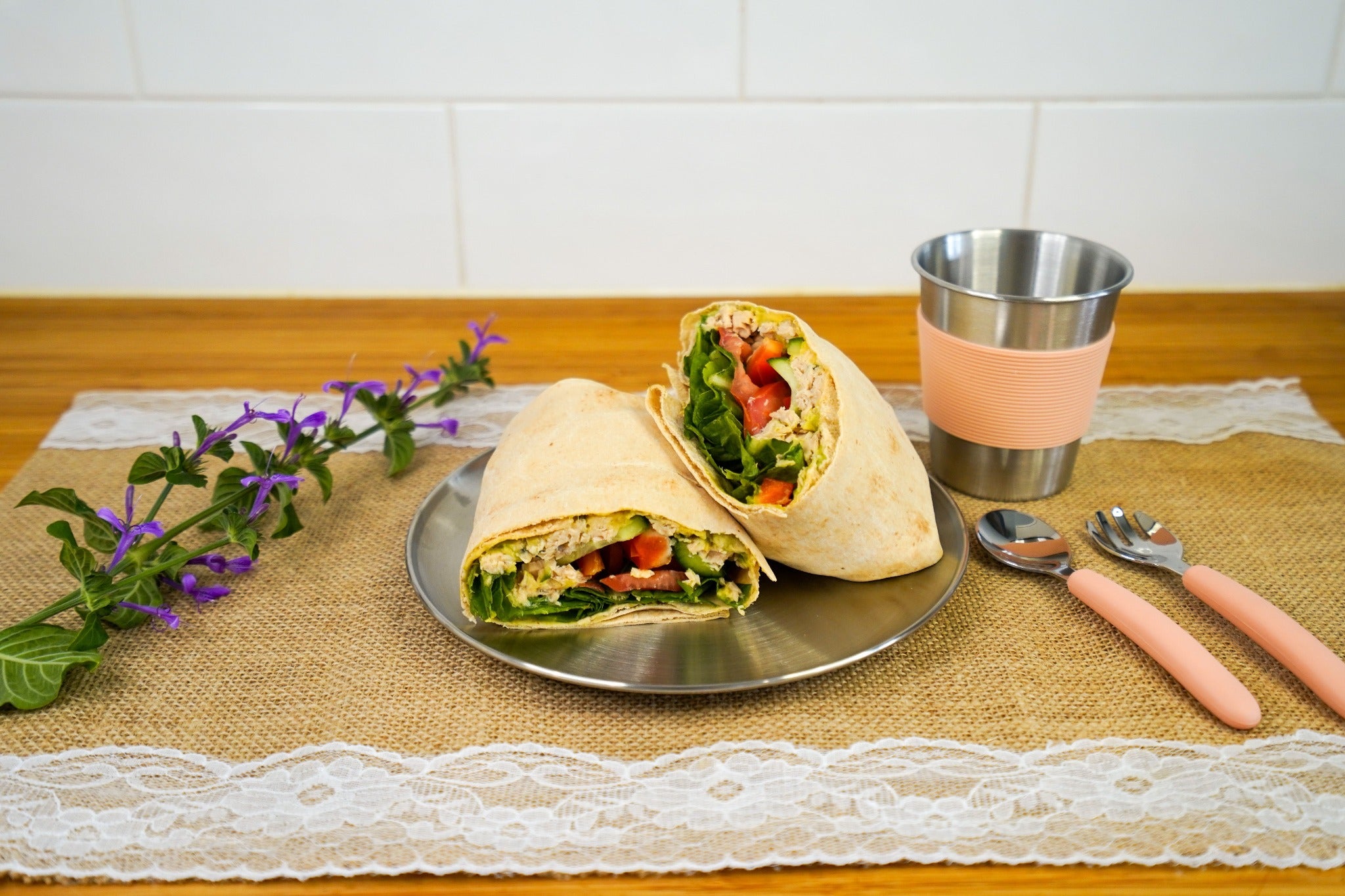 Kids Stainless Steel Plate – Mindful Mealtime