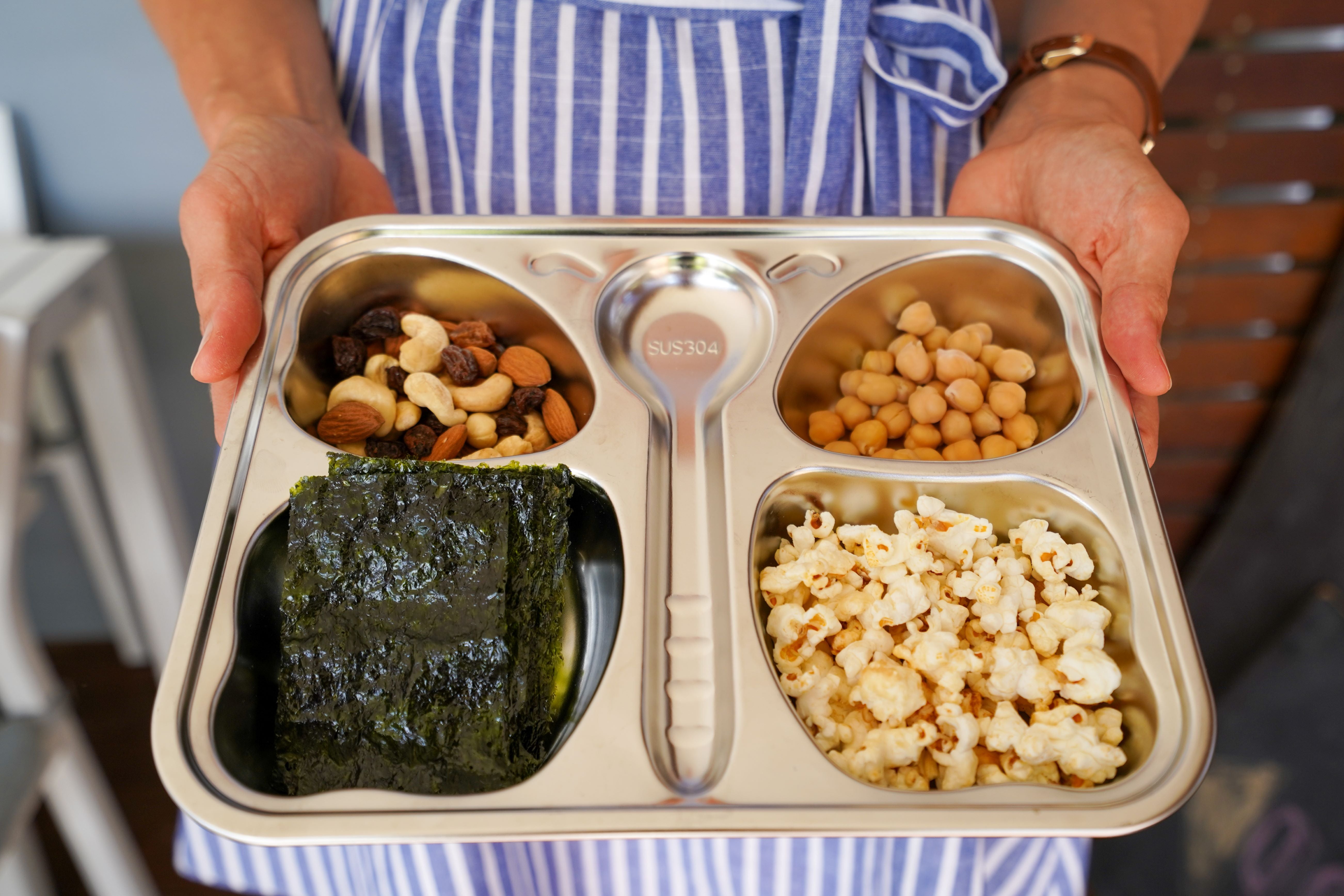 Stainless Steel Butterfly Section Plate – Mindful Mealtime