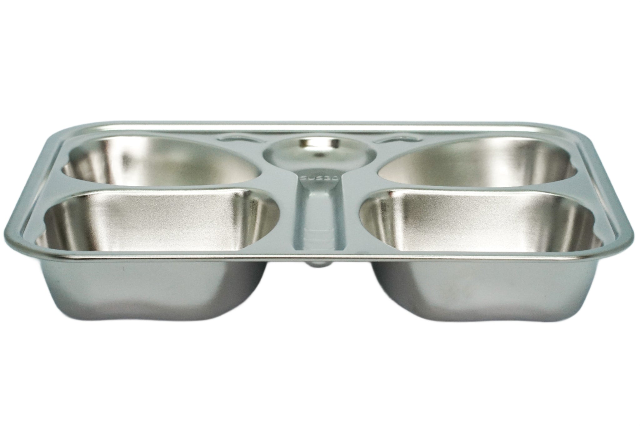 Stainless Steel Butterfly Section Plate – Mindful Mealtime