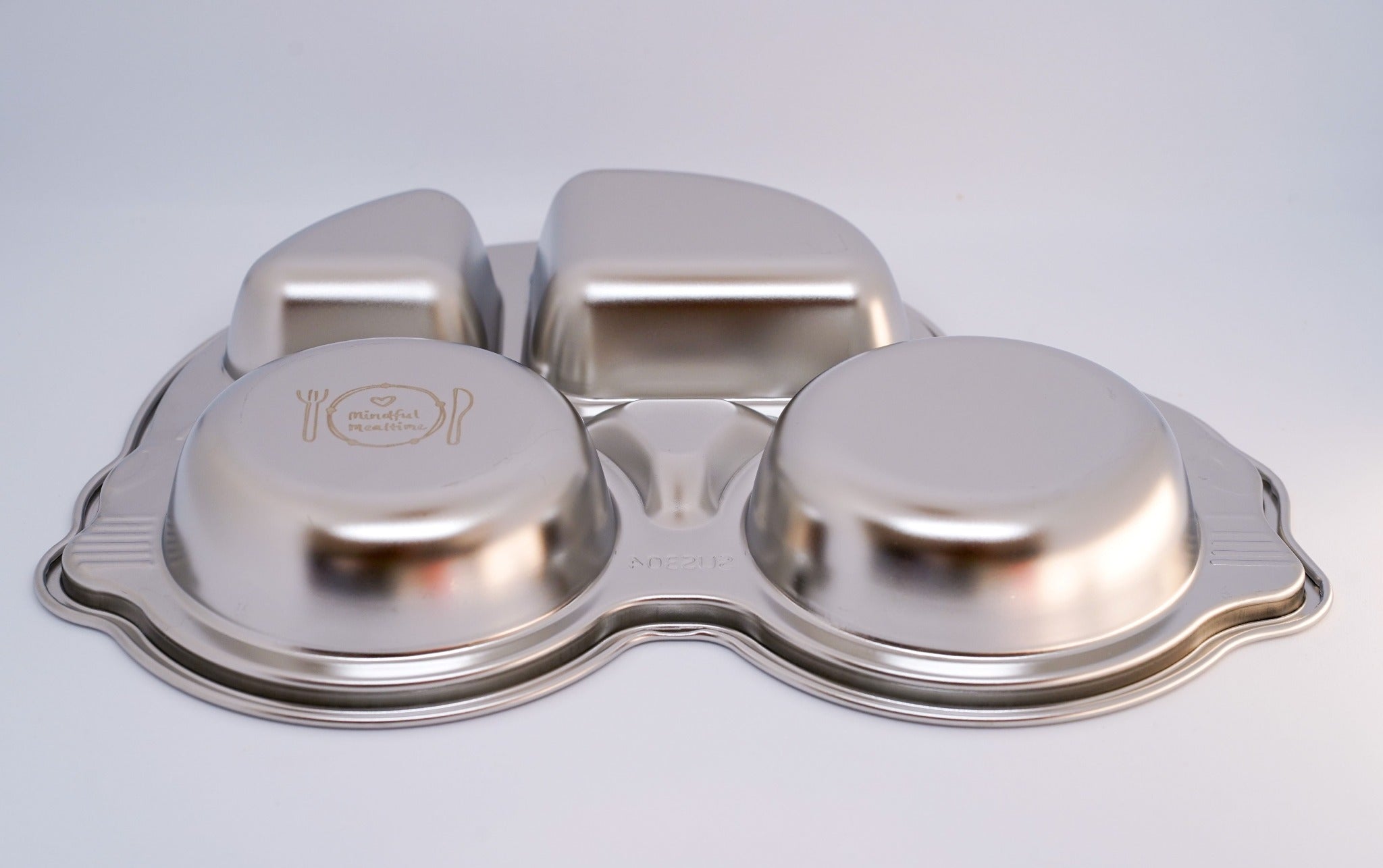 Stainless Steel Car Section Plate – Mindful Mealtime