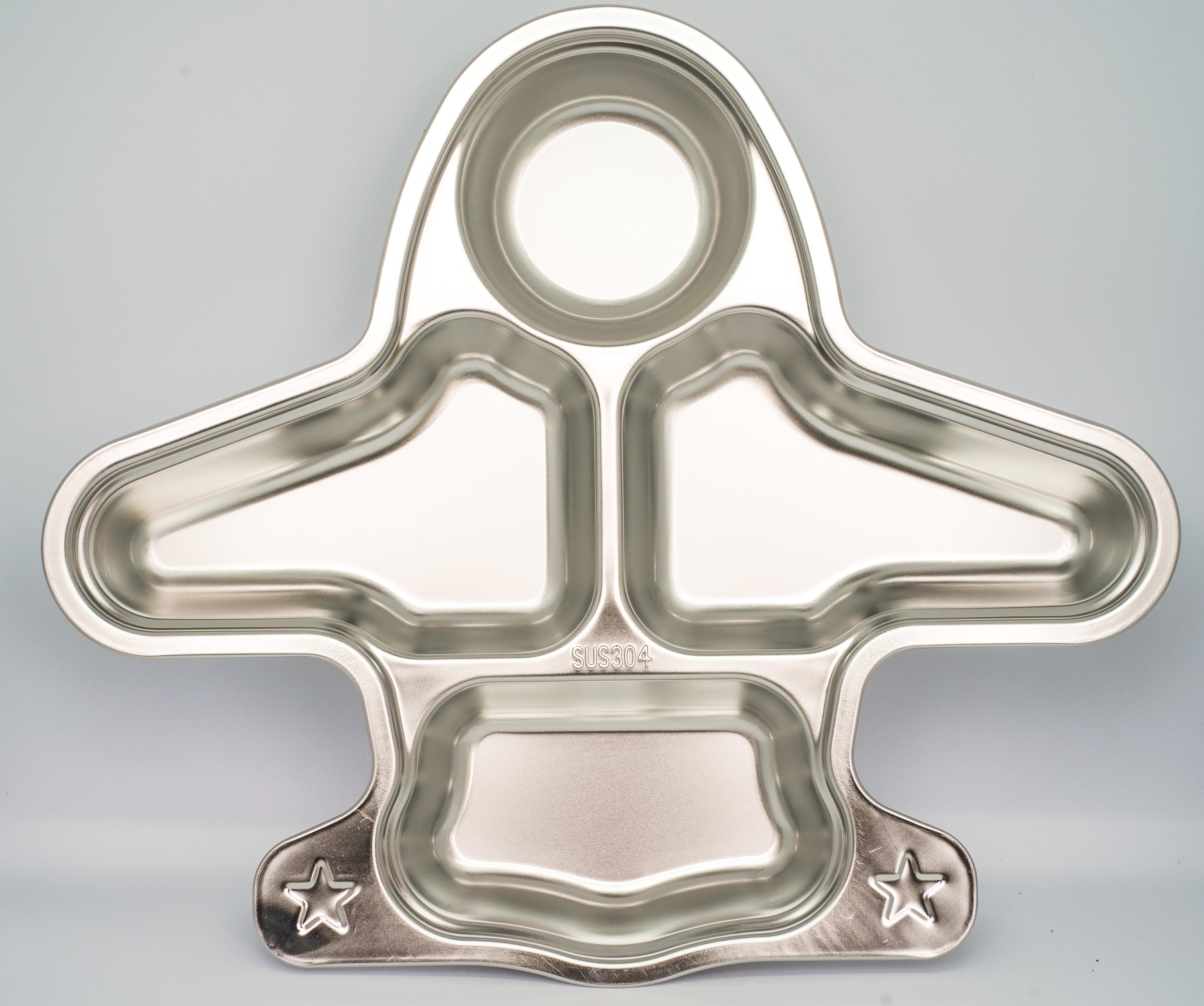 Stainless Steel Plane Section Plate – Mindful Mealtime